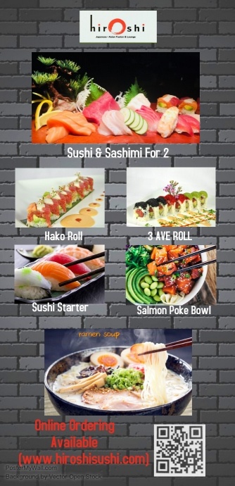 Copy of Brown restaurant menu - Matte (Tri-fold) | PosterMyWall