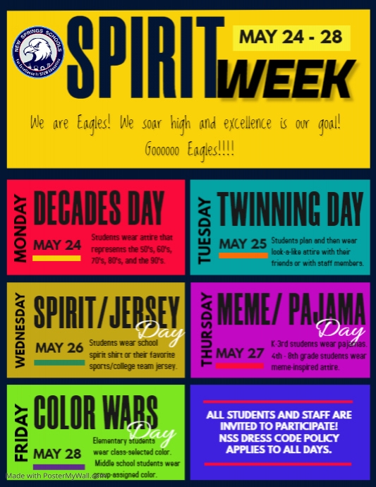 Copy of Copy of Spirit Week Flyer | PosterMyWall