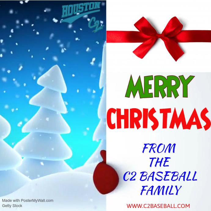 MERRY CHRISTMAS FROM THE C2 BASEBALL FAMILY! | PosterMyWall