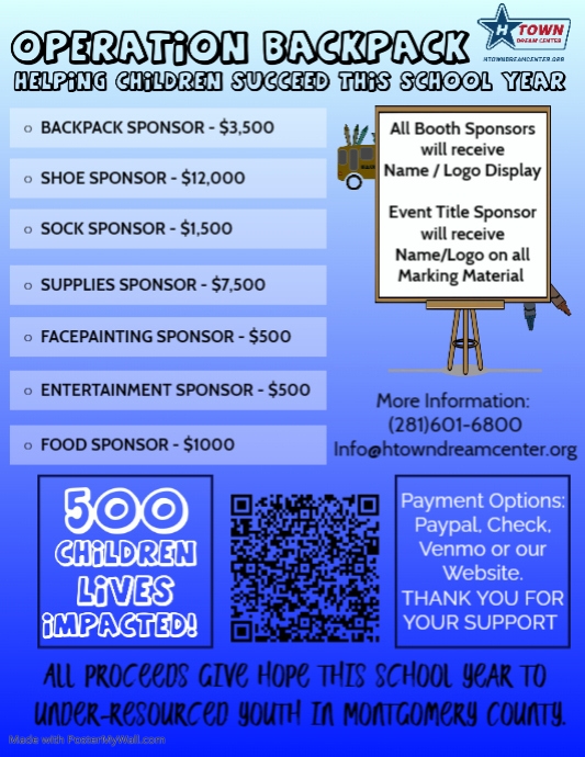 Sponsorship Options Leaflet | PosterMyWall