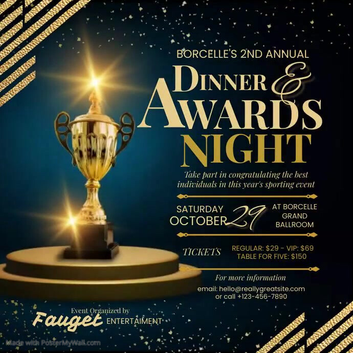 dinner awards night template | PosterMyWall