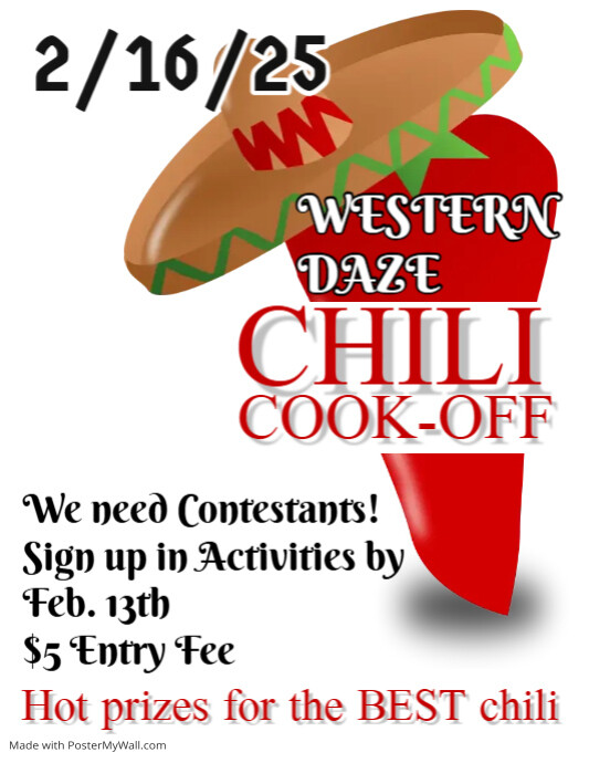 Copy of Chili Cook-off Contest Template | PosterMyWall
