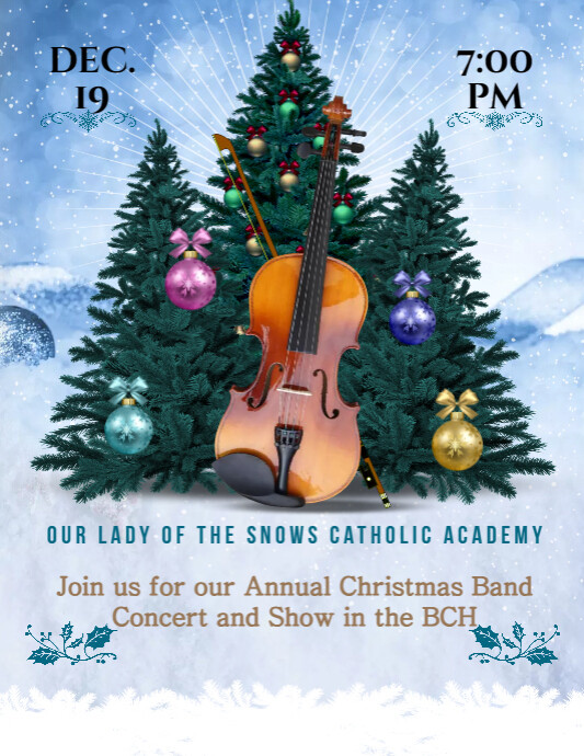 Christmas Concert Flyer (1) | PosterMyWall
