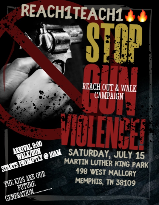 Stop Gun Violence Flyer | PosterMyWall