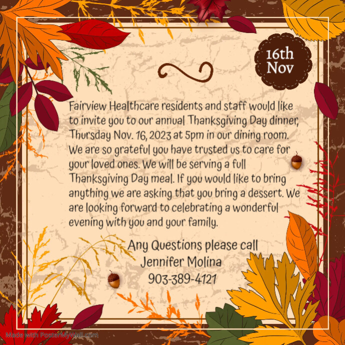 thanksgiving post | PosterMyWall