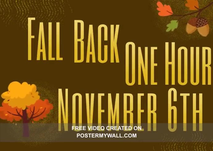 Daylight Savings Time Change Reminder | PosterMyWall