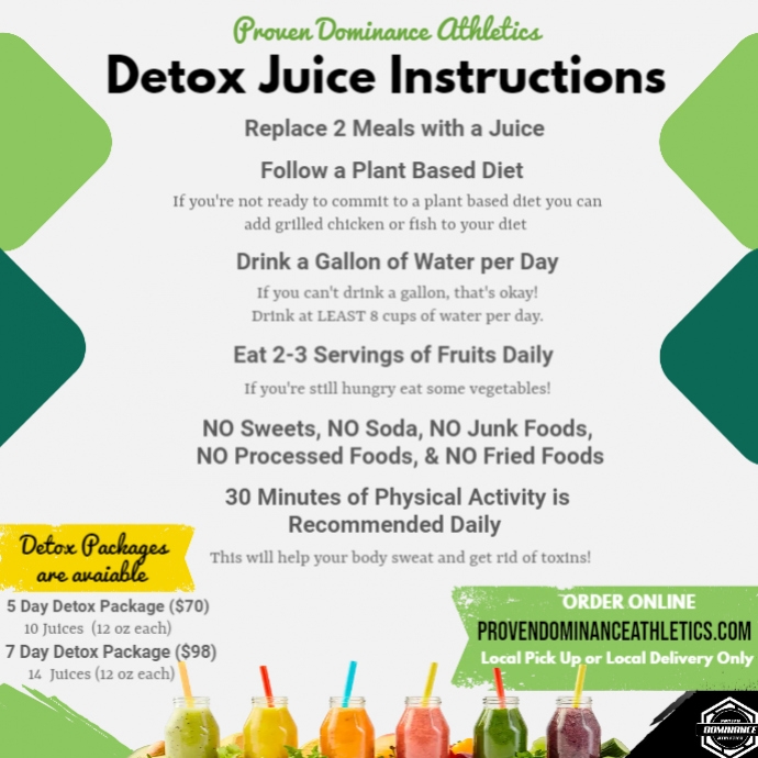 Copy of Detox Instructions | PosterMyWall