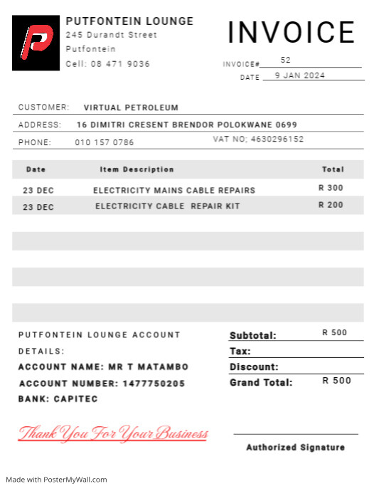 Copy of Modern Business Invoice Order Form Flyer (7) | PosterMyWall