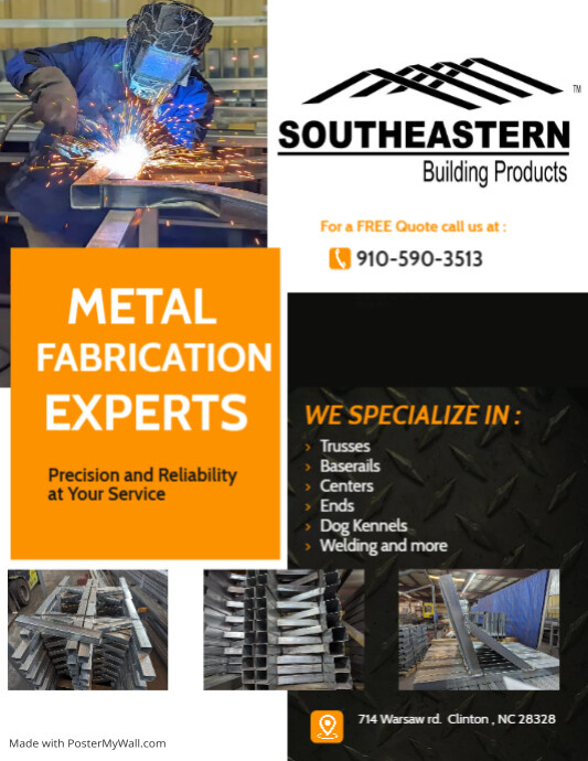 Copy of metal fabrication works services flyer | PosterMyWall