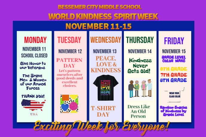 College Spirit Week Ads | PosterMyWall