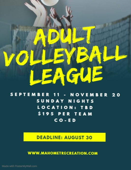 Copy of Volleyball Game Flyer Template | PosterMyWall