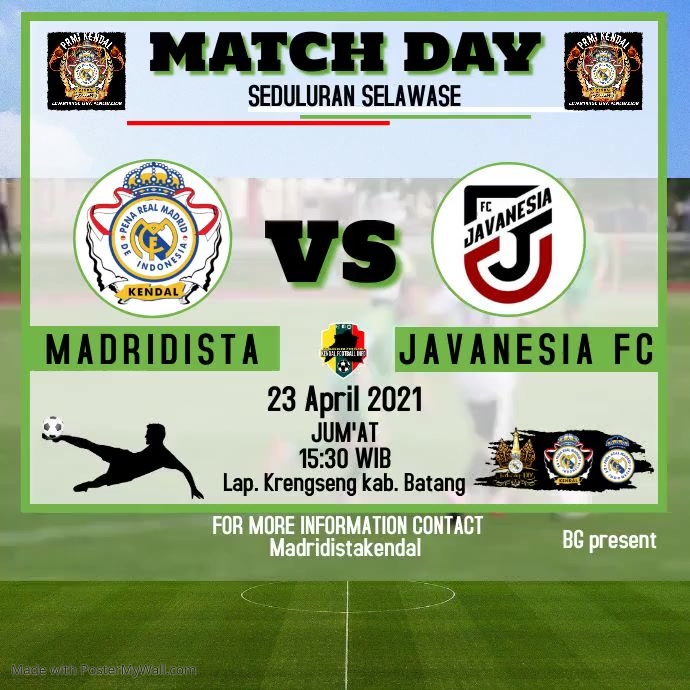 Salinan SOCCER MATCH | PosterMyWall