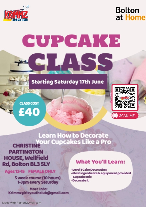 Copy of Cake Decoration Class Flyer | PosterMyWall