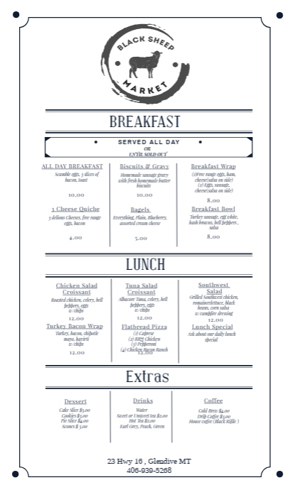 Bar menu design template | PosterMyWall