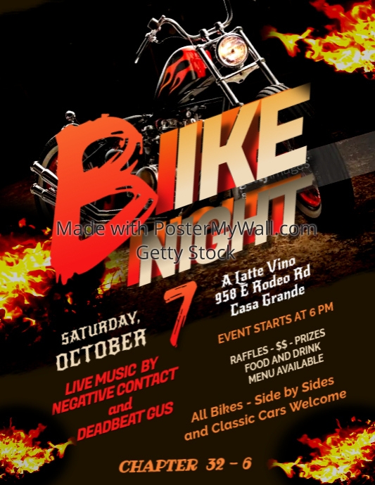 Bike Night Flyer | PosterMyWall