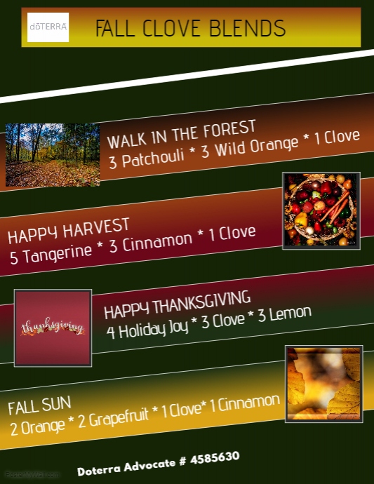 Doterra Fall Blends | PosterMyWall