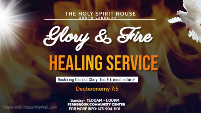 Holy Ghost Service | PosterMyWall