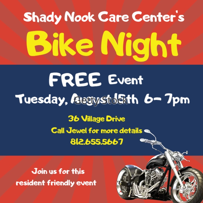 Copy of Red Cartoon Bike Night Event Instagram Post T (1) | PosterMyWall