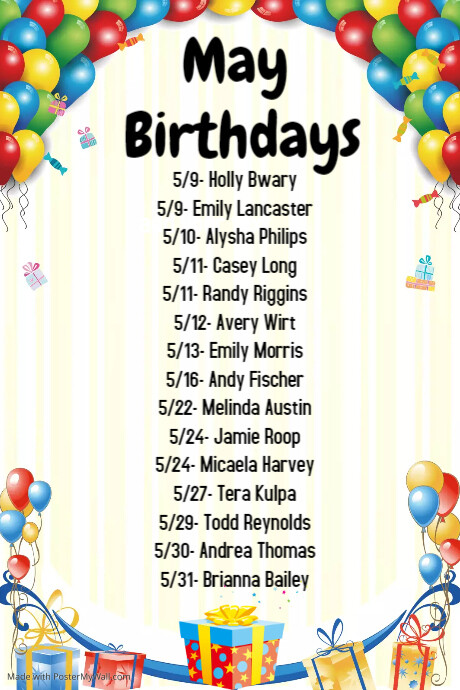 Birthday Flyer | PosterMyWall