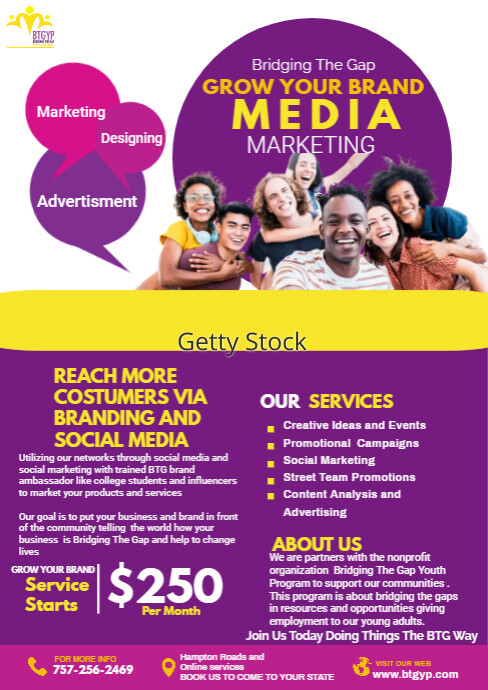 Social Media Marketing flyer | PosterMyWall