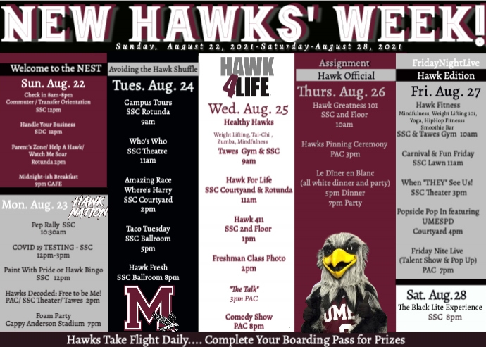 Copy of 8/22-28 New Hawks' Week | PosterMyWall