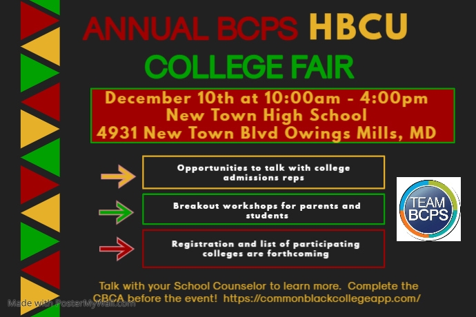 2021 HBCU virtual college fair student flyer | PosterMyWall