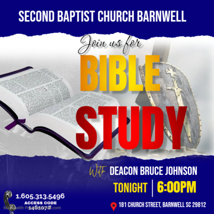 BIBLE STUDY GENERIC | PosterMyWall