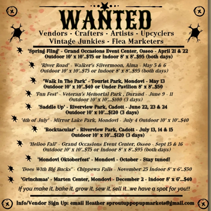 Wanted Alive Vendor Poster | PosterMyWall