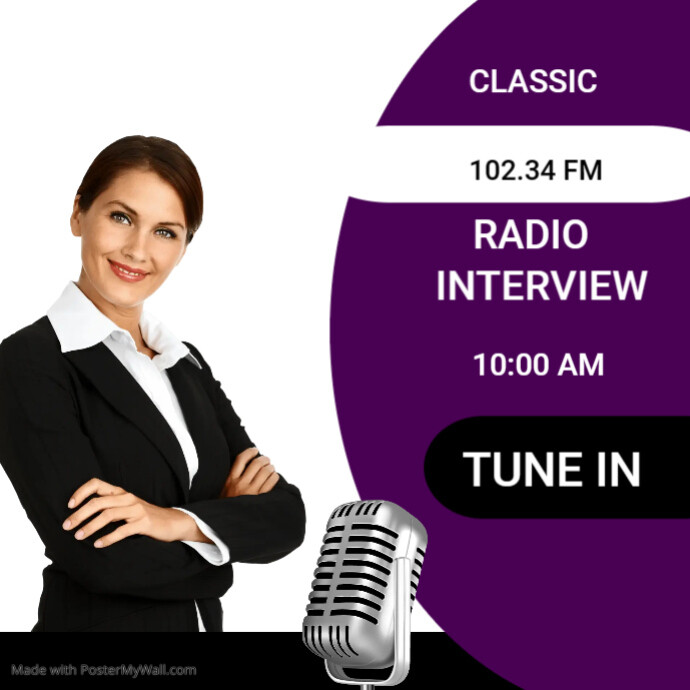 Radio Program Poster Template | PosterMyWall