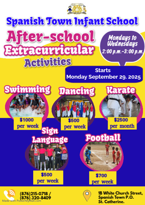 Extracurricular Activities 2024 | PosterMyWall