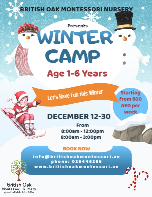 Kids Winter Camp Flyer | PosterMyWall