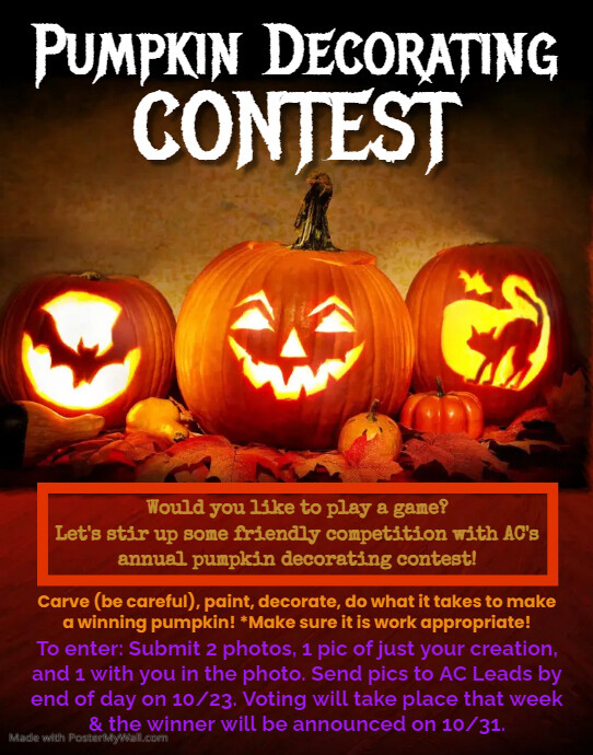 Pumpkin Carving Contest Flyer Template | PosterMyWall