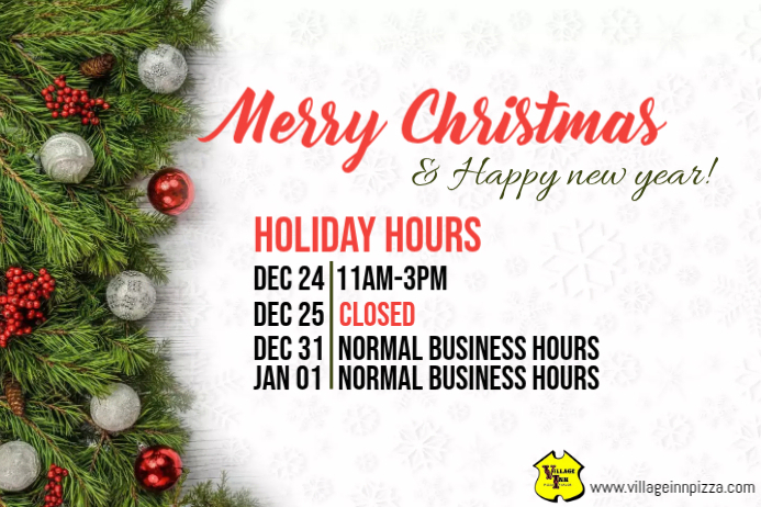 Copy of Holiday Hours | PosterMyWall