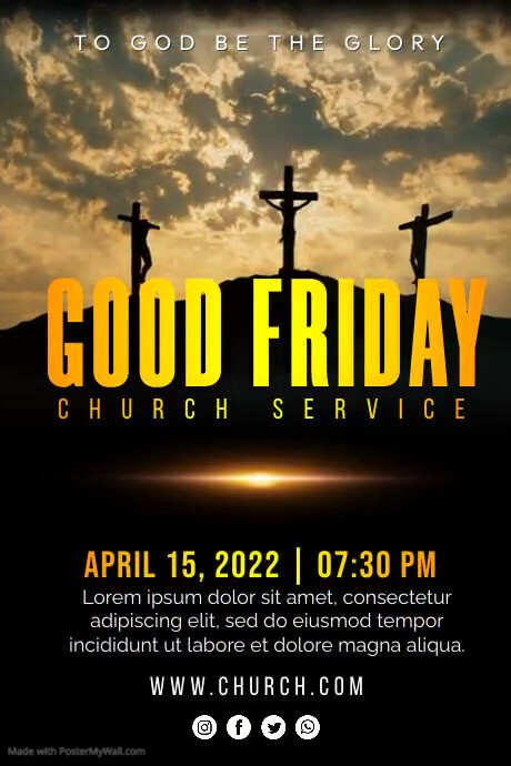 Good Friday Video Ads | PosterMyWall