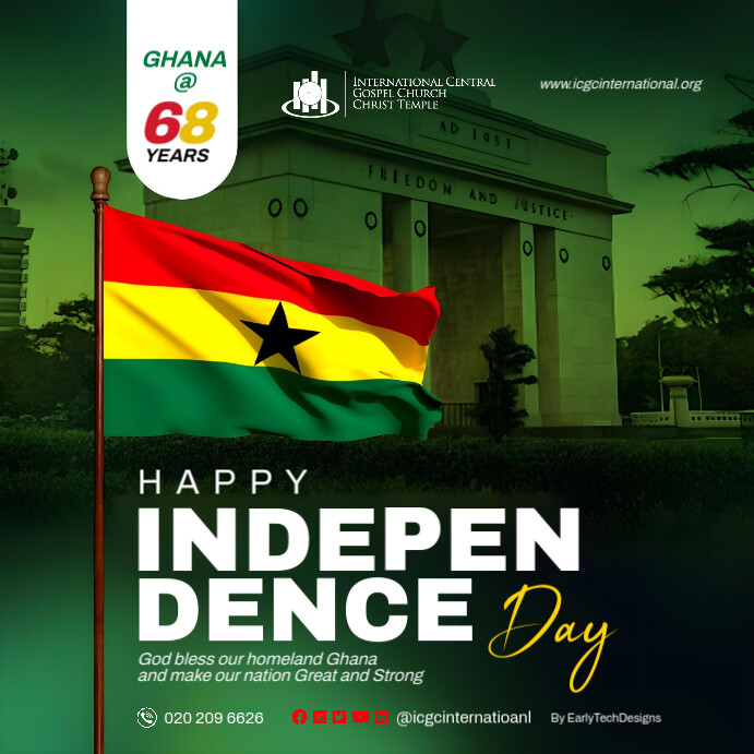 6th March, Ghana Independence Day Template | PosterMyWall