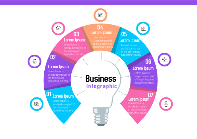 7 steps Business Infographic New Modern Template | PosterMyWall