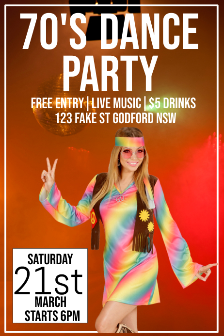 70's Party | PosterMyWall