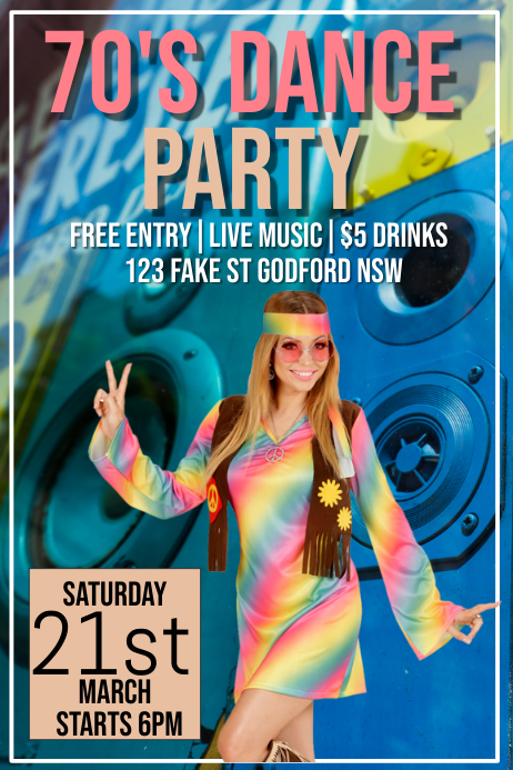 Copy of 70's Party | PosterMyWall