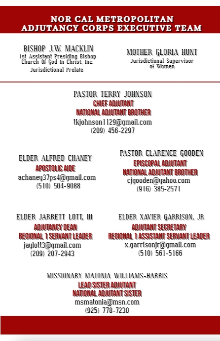 Adjutancy Corps Handbook Exec Team | PosterMyWall
