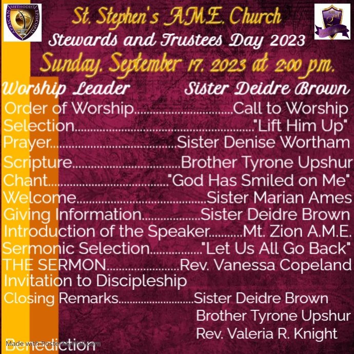 Copy of Stewards and Trustees Day 2023 | PosterMyWall