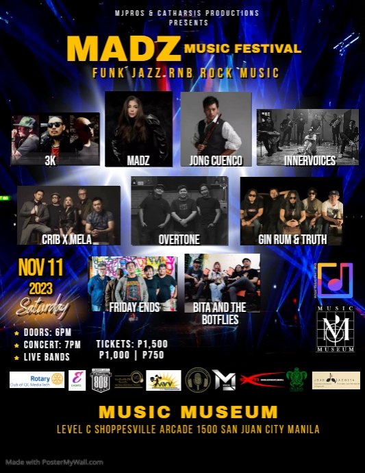 Rock music concert flyer template | PosterMyWall