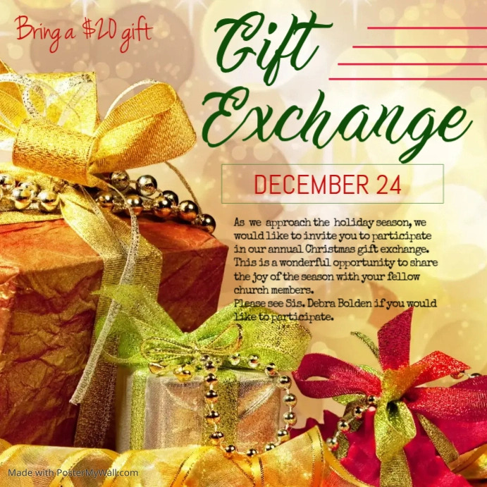 Gift Exchange | PosterMyWall