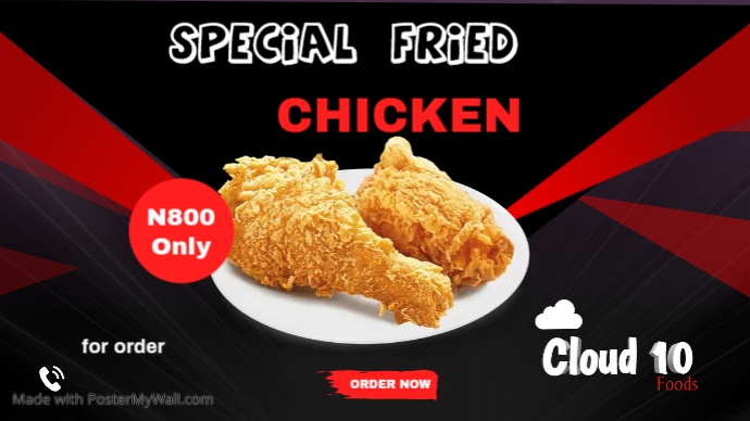 Copy of Copy of fried chicken sale twitter post | PosterMyWall