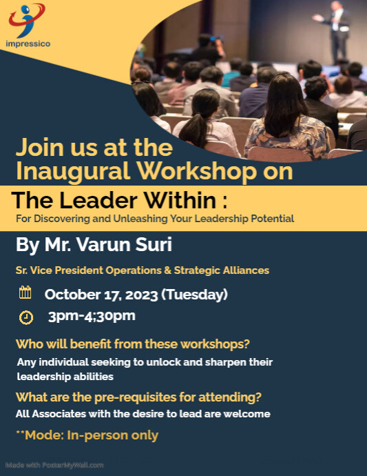 Copy of Leadership Training Flyer Template | PosterMyWall