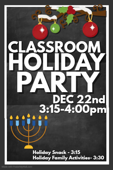 Copy of Classroom Party | PosterMyWall
