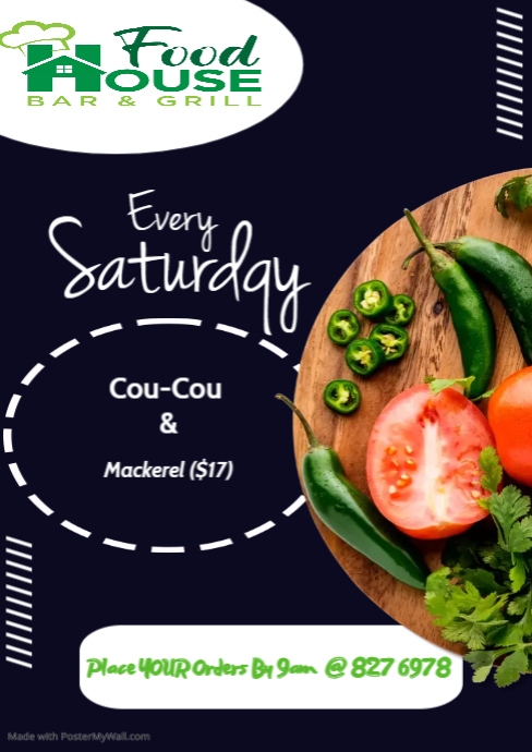 Copy of saturday_menu | PosterMyWall
