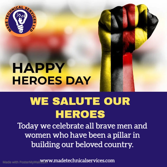 Copy of National Heroes' Day in uganda | PosterMyWall