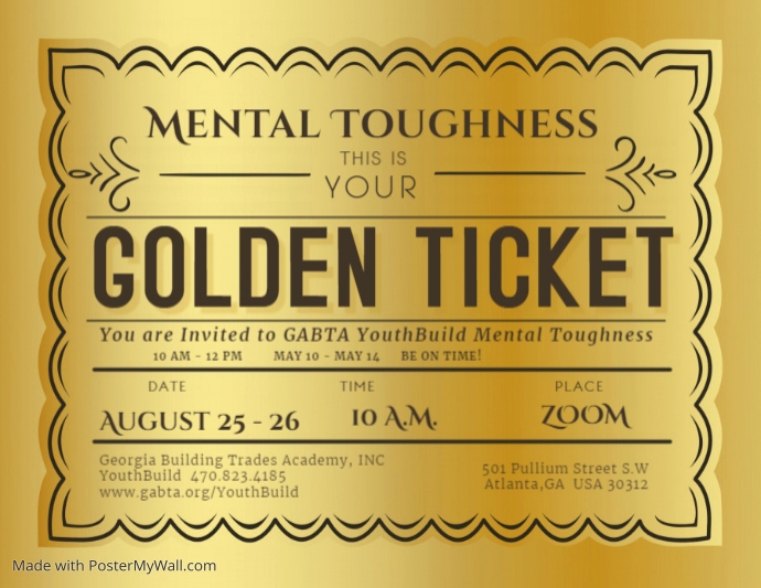Copy of Copy of Golden Ticket Event Invitation | PosterMyWall