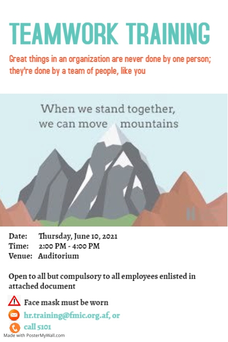 Copy of Work poster template | PosterMyWall