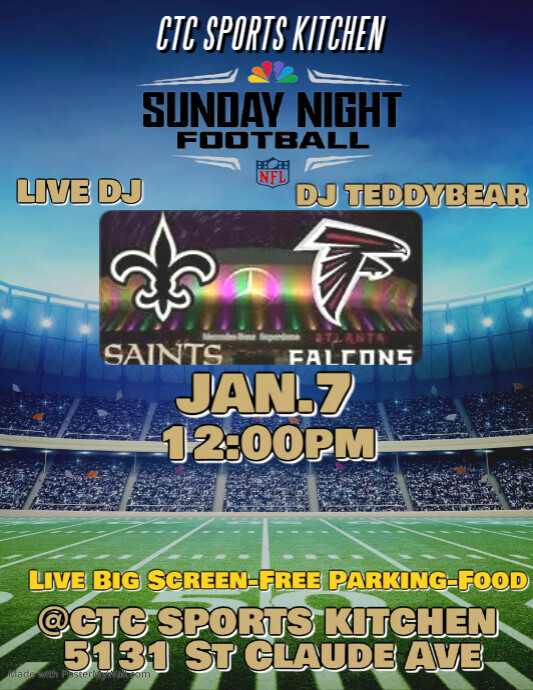 NEW ORLEANS SAINTS FLYER | PosterMyWall